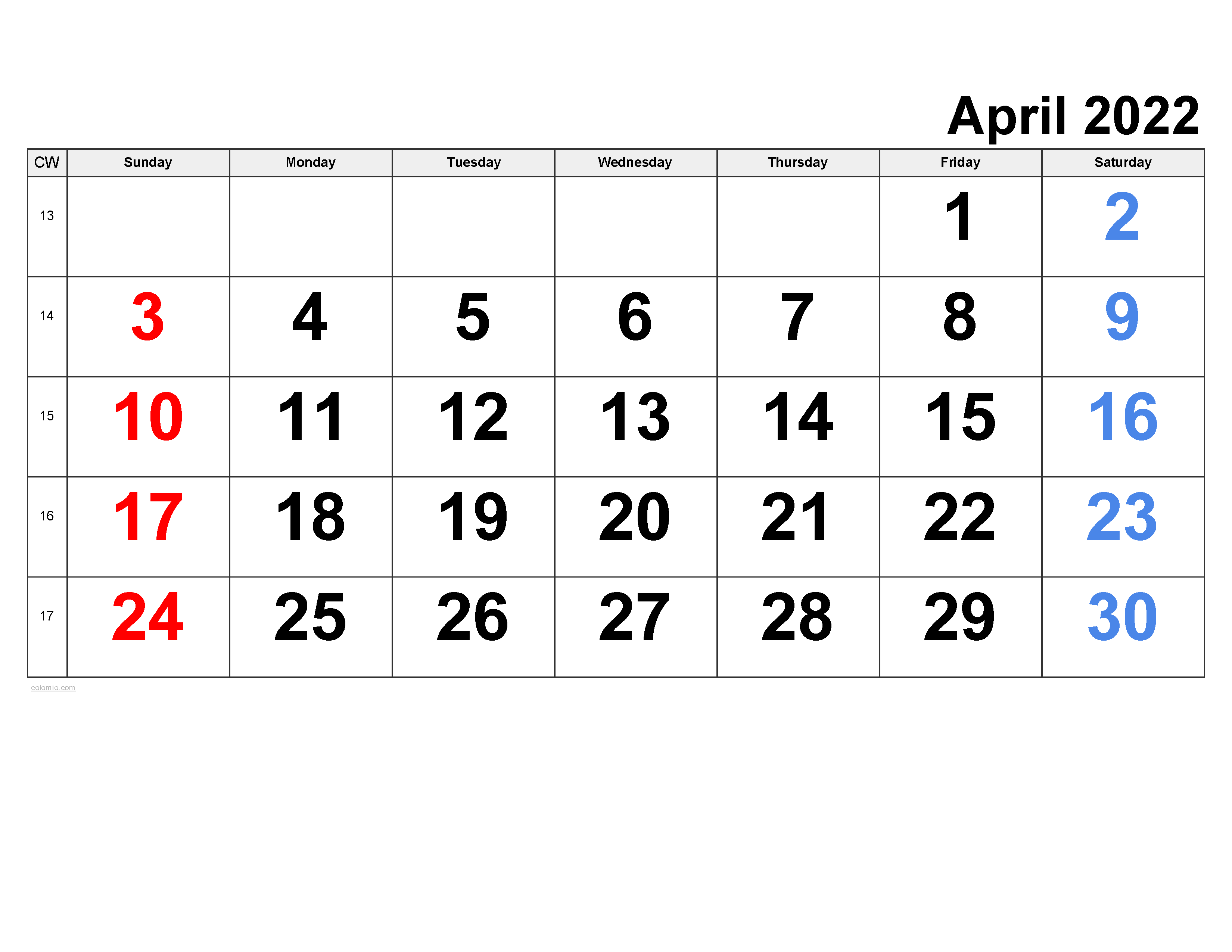 April 2025 Calendar Free Printable PDF XLS And PNG