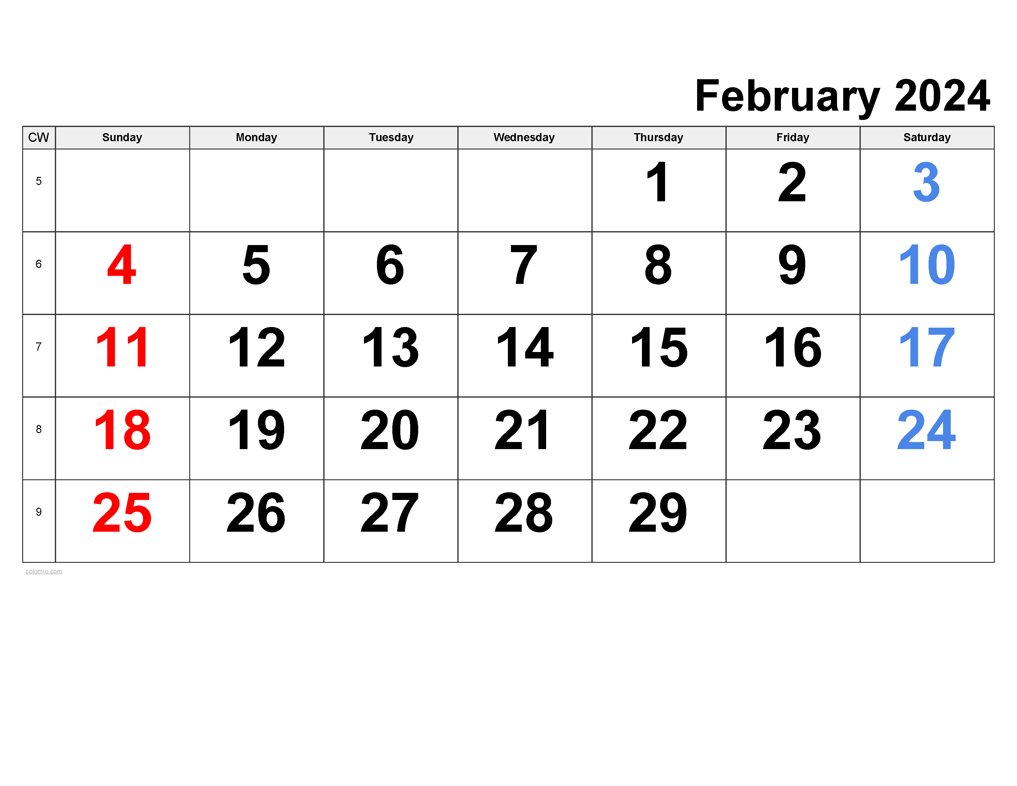 February 2023 Calendar Free Printable PDF XLS And PNG