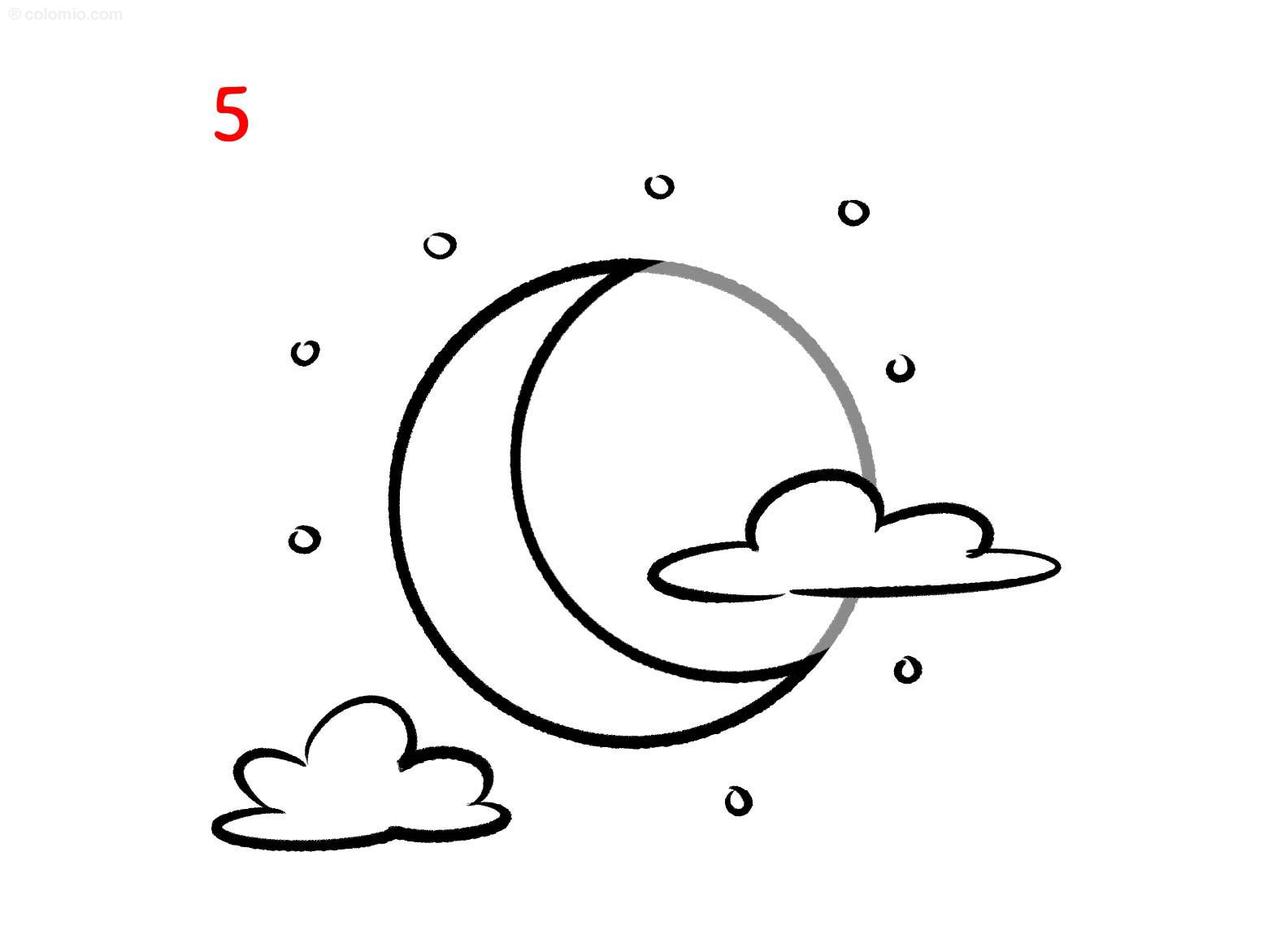 Free Printable Moon Coloring Pages