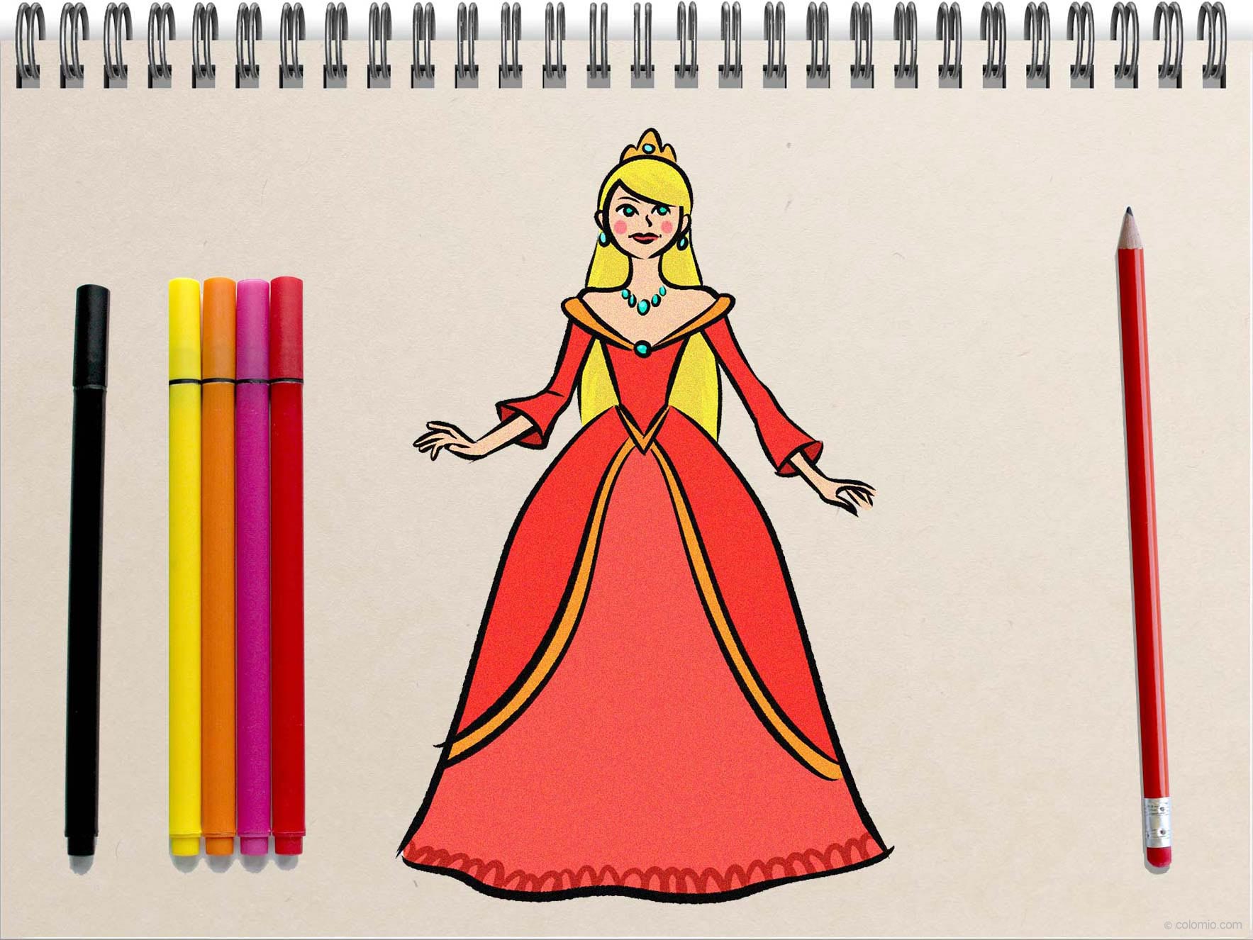 Princess Drawing How To Draw A Princess